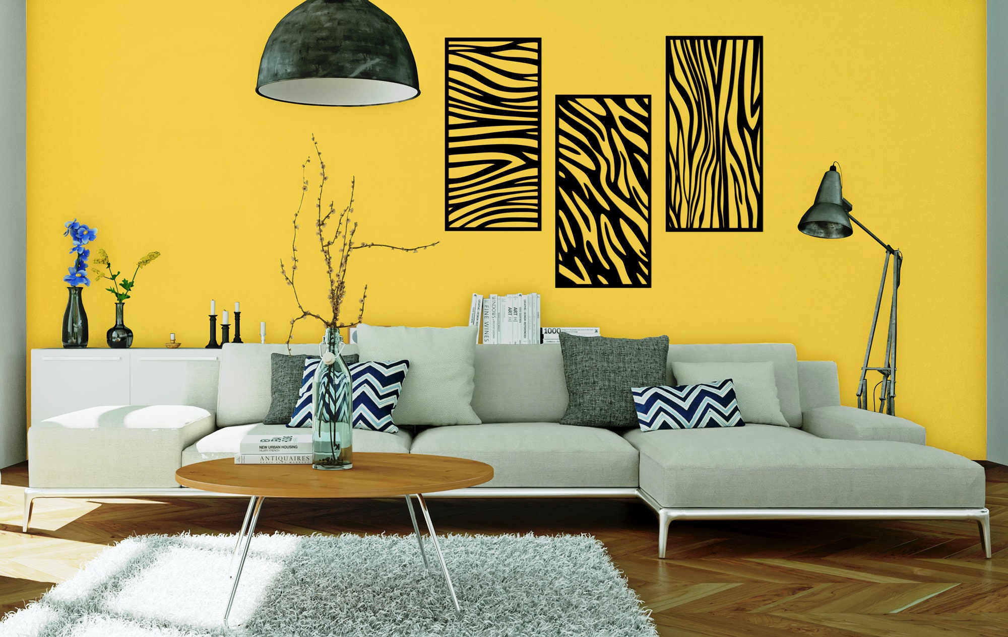 3 Abstract Panels, SVG, DXF, AI Digital Vector Design for Plasma and ...