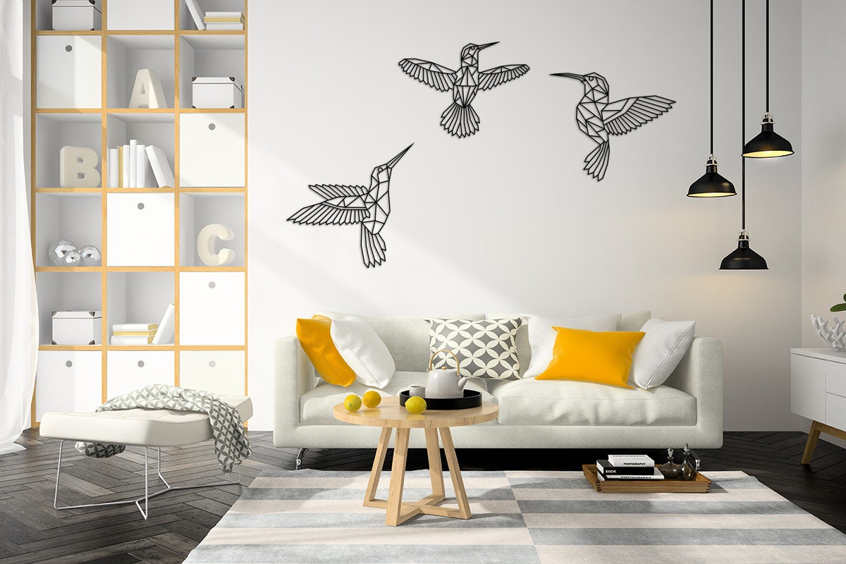 Hummingbird | Geometric | SVG, DXF, AI Digital Vector Design for Plasma ...