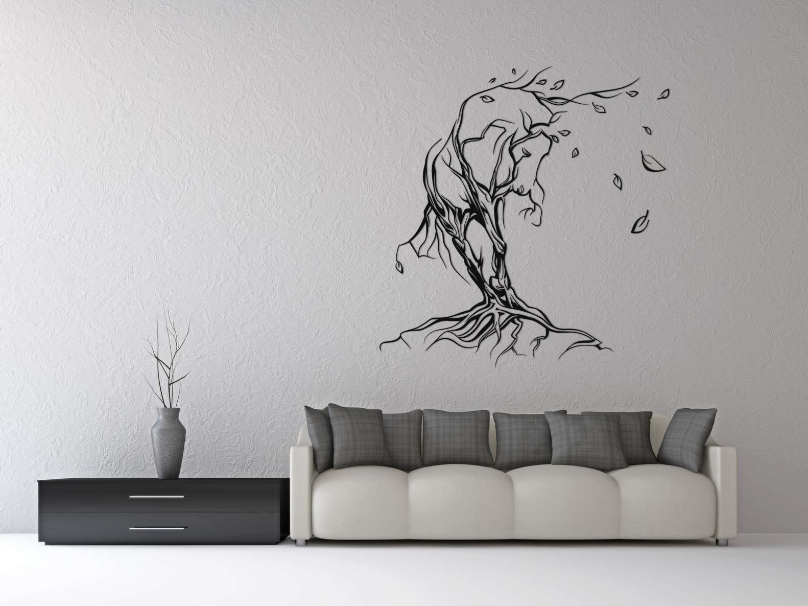 Horse Tree Roots Leaves SVG DXF AI Digital Vector - Etsy