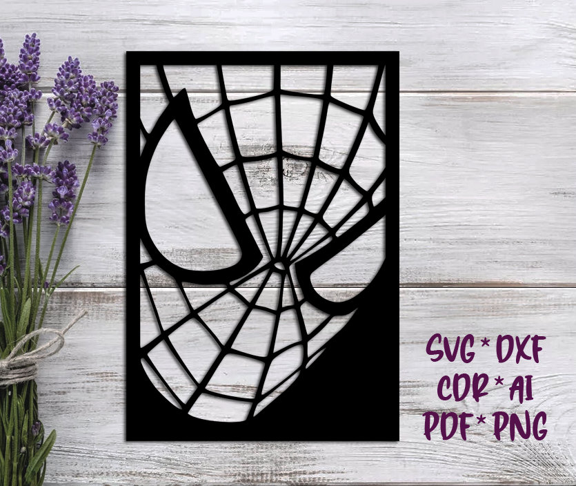 Spiderman, SVG, DXF, AI Digital Vector Design for Plasma and Laser ...