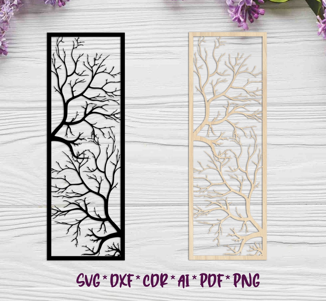 Branches Panel SVG DXF AI Digital Vector Design for Plasma - Etsy