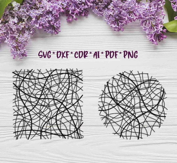 Wire Abstraction SVG DXF AI Digital Vector Design for | Etsy