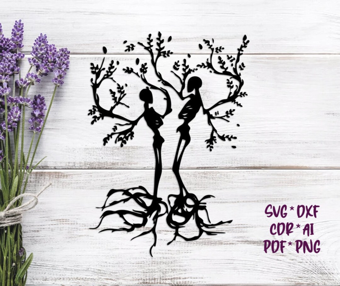 Skeleton | Tree | Branches | SVG, DXF, AI Digital Vector Design for ...