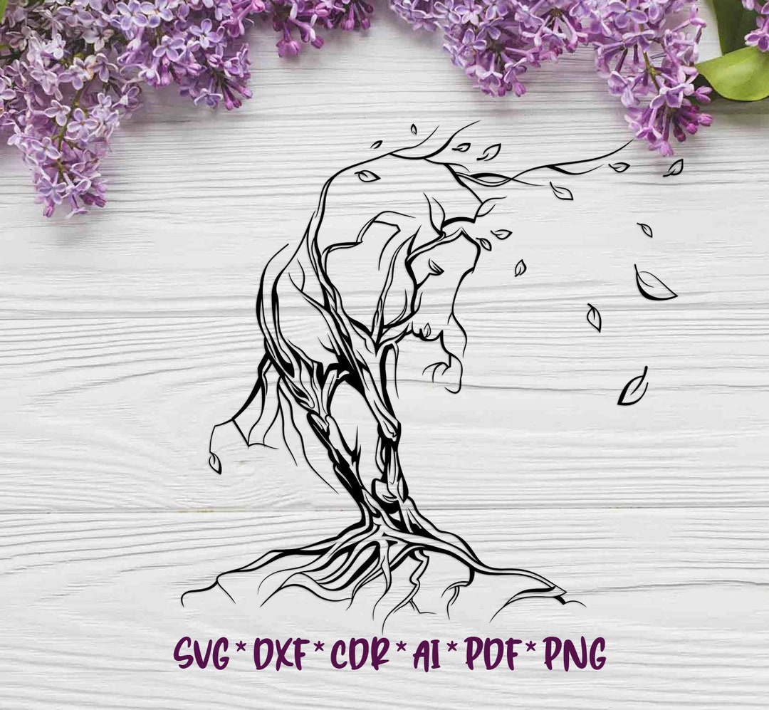 Horse | Tree | Roots | Leaves | SVG, DXF, AI Digital Vector Design for ...