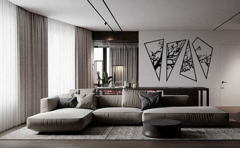 Tree Branches 4 Panels SVG DXF AI Digital Vector Design - Etsy