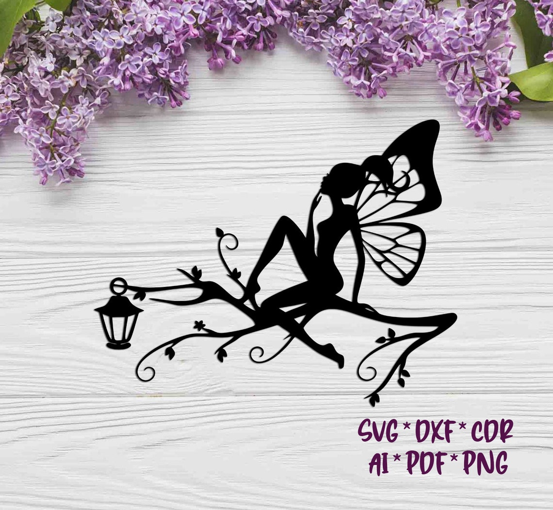 Fairy SVG DXF AI Digital Vector Design for Plasma and Laser - Etsy