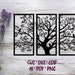 Tree 3 Panels, SVG, DXF, AI Digital Vector Design for Plasma and Laser ...