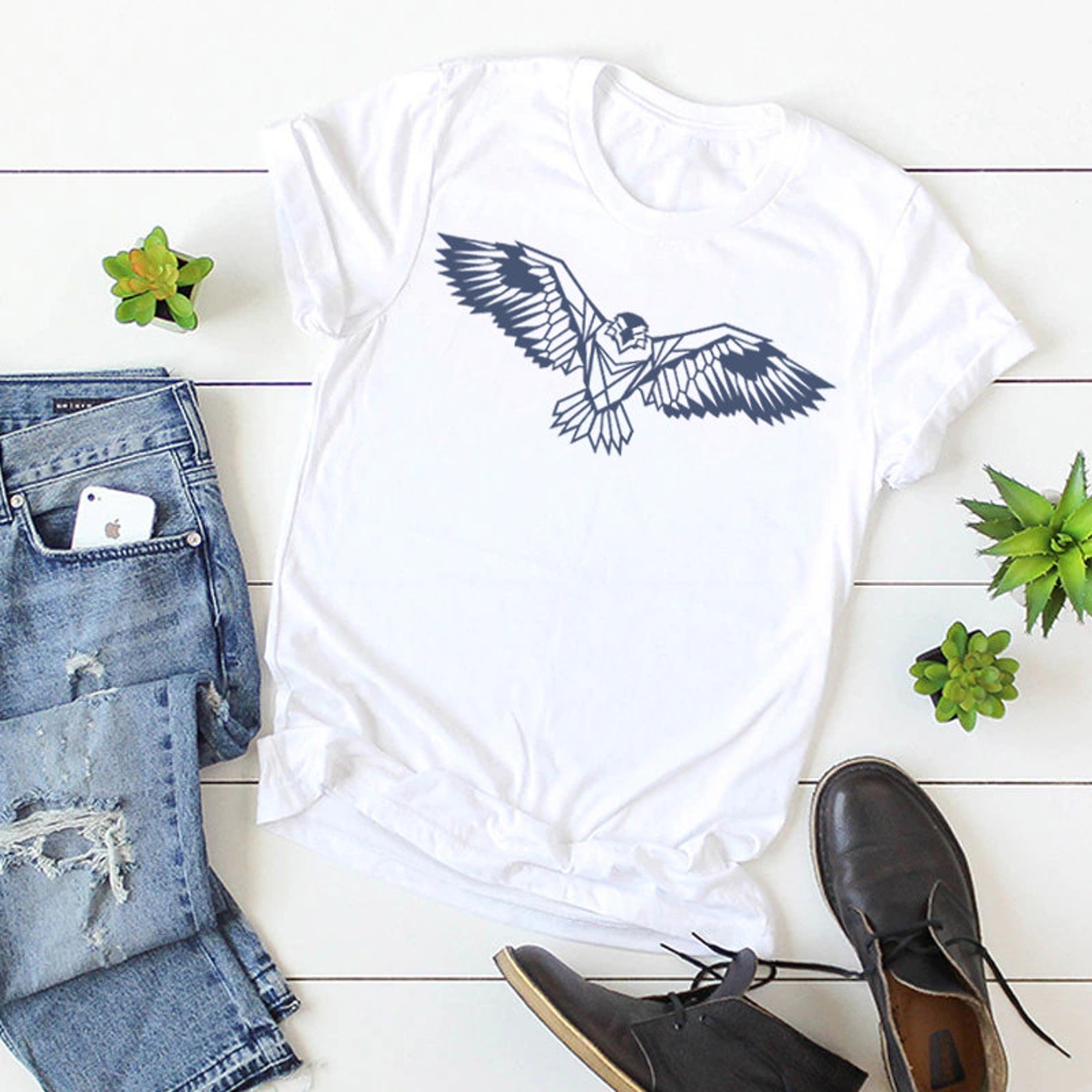 Eagle Geometric SVG DXF AI Digital Vector Design for - Etsy