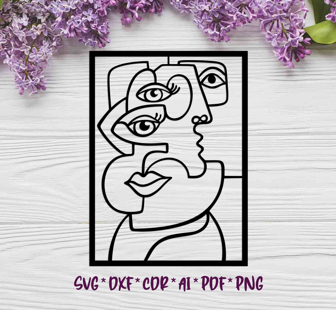 Picasso 9 SVG DXF AI Digital Vector Design for Plasma and - Etsy