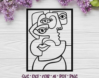 Picasso 9 SVG DXF AI Digital Vector Design for Plasma and - Etsy