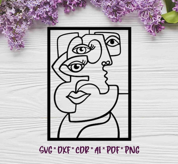 Picasso 9 SVG DXF AI Digital Vector Design for Plasma and - Etsy