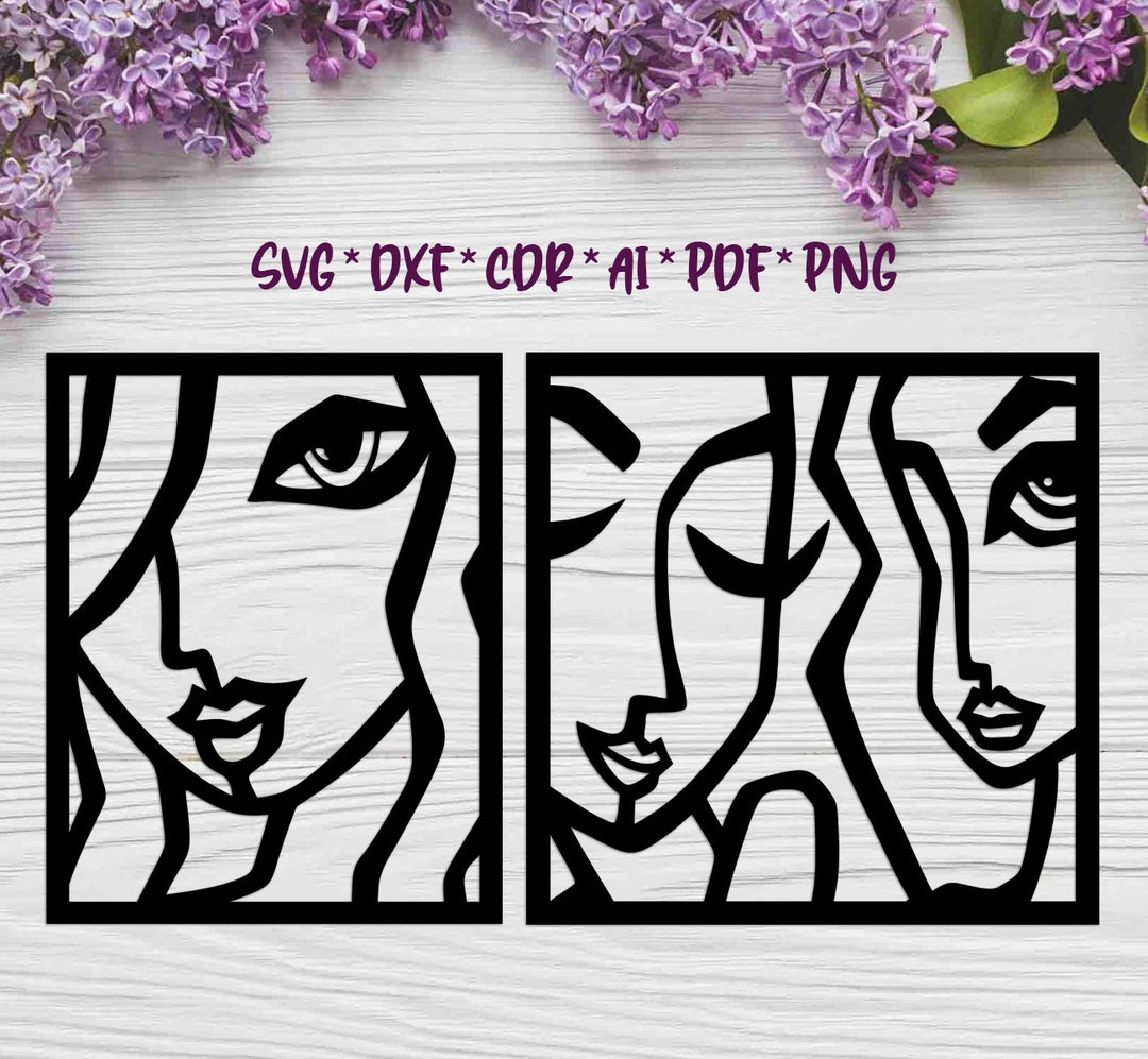 Woman Panels | SVG, DXF, AI Digital Vector Design for Plasma and Laser ...