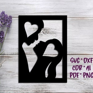 Love Panel, SVG, DXF, AI Digital Vector Design for Plasma and Laser ...