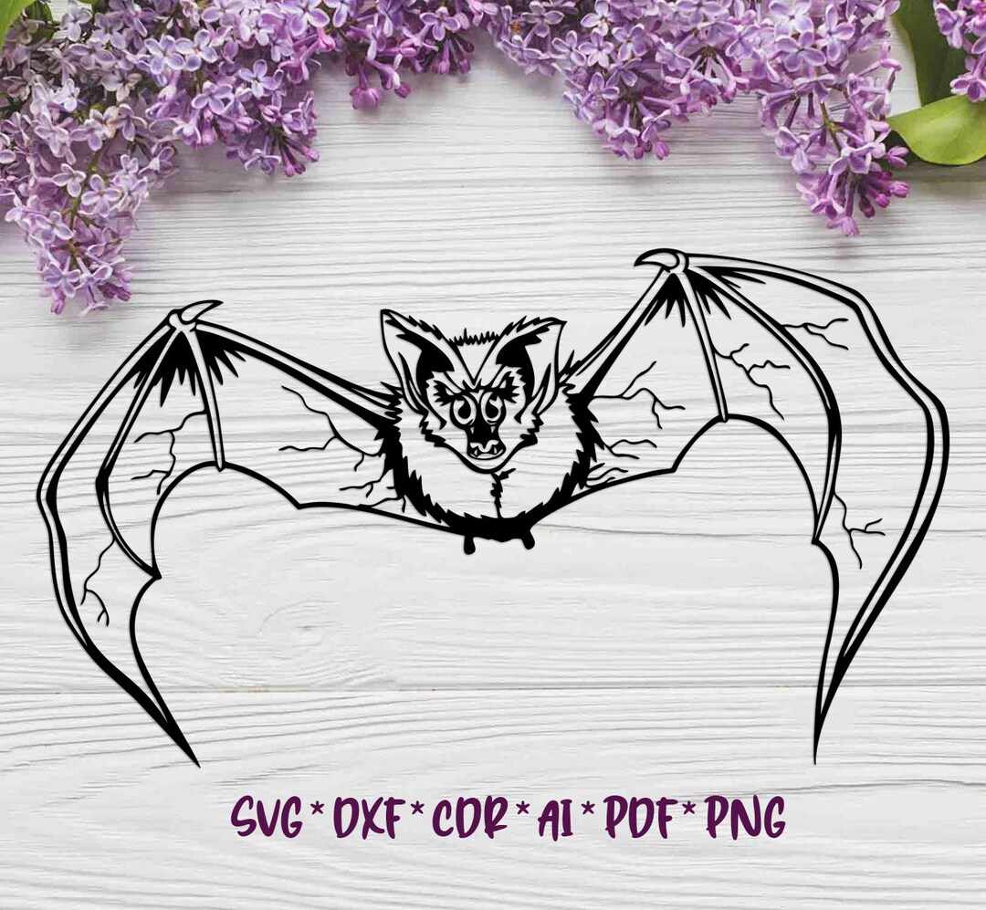Bat | Halloween | SVG, DXF, AI Digital Vector Design for Plasma and ...