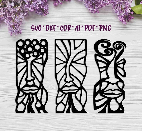 Idols Masks of Spirits SVG DXF AI Digital Vector Design | Etsy