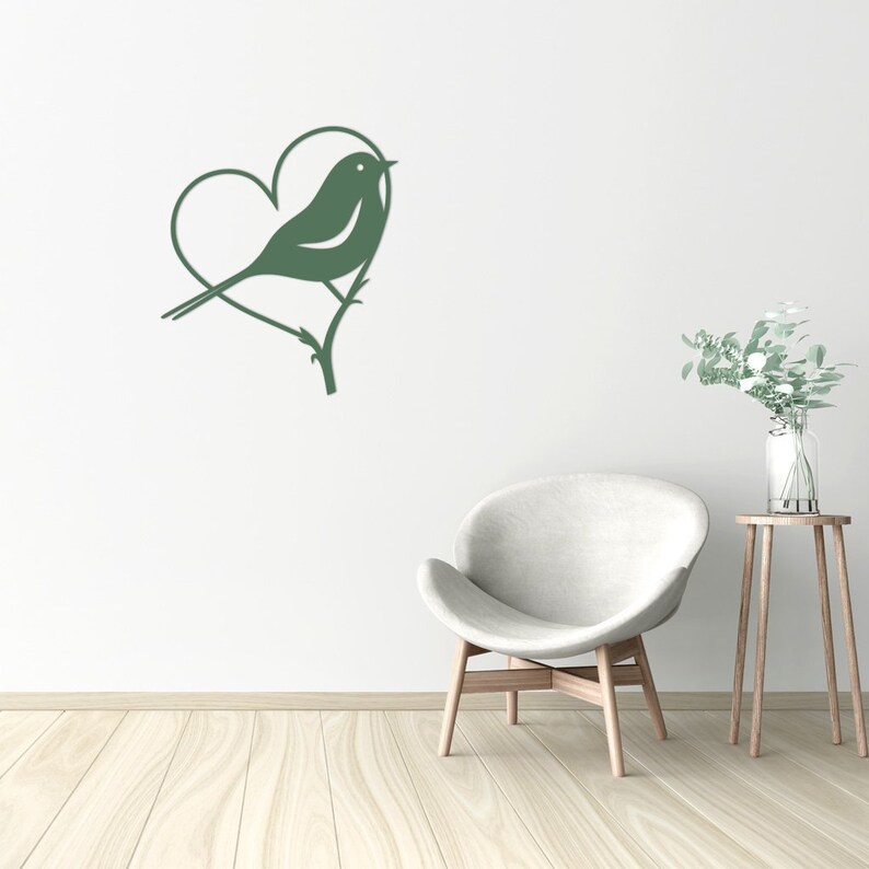 Bird | Heart | SVG, DXF, AI Digital Vector Files for Plasma and Laser ...