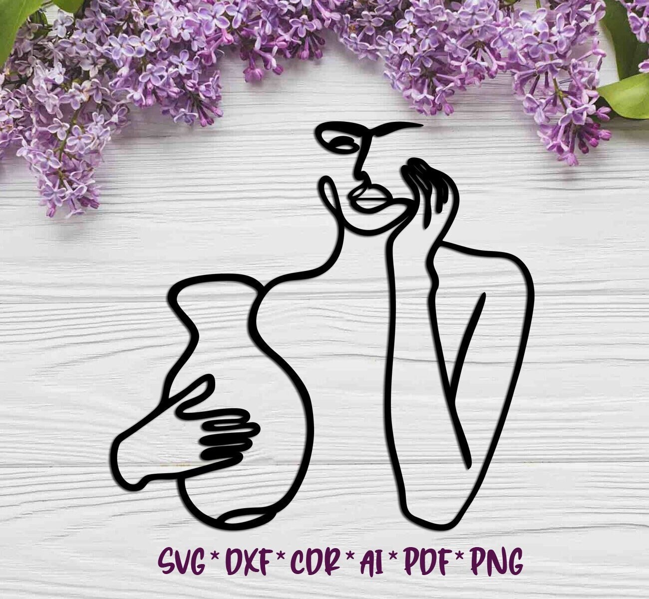 Minimalistic Frida SVG, DXF, AI Digital Vector Design for Plasma and ...