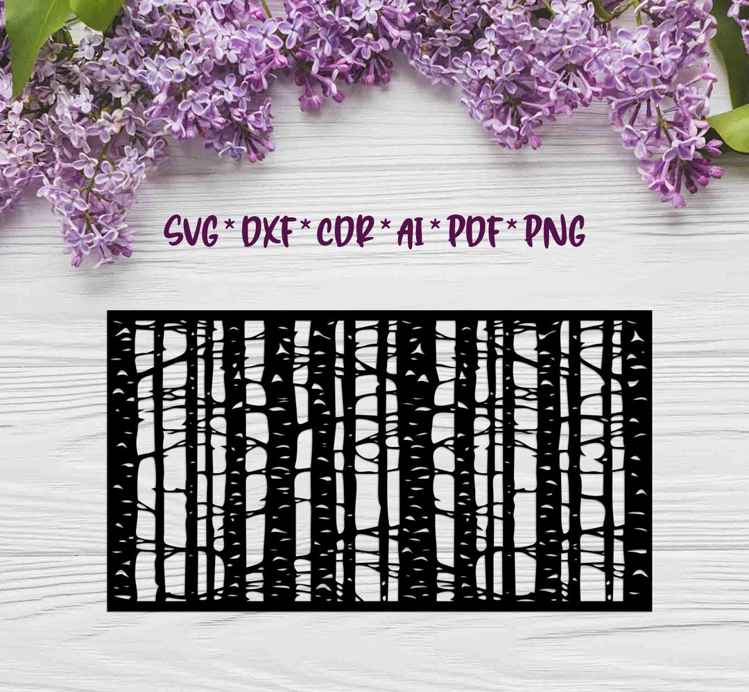 Birch Panel 2 | SVG, DXF, AI Digital Vector Design for Plasma and Laser ...