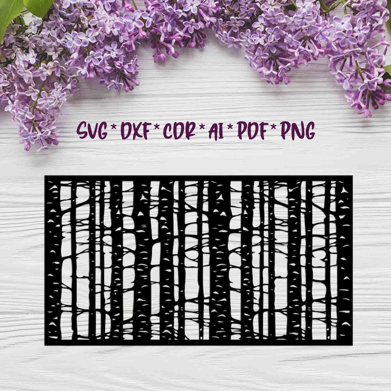 Abstract Birch Trees - Etsy