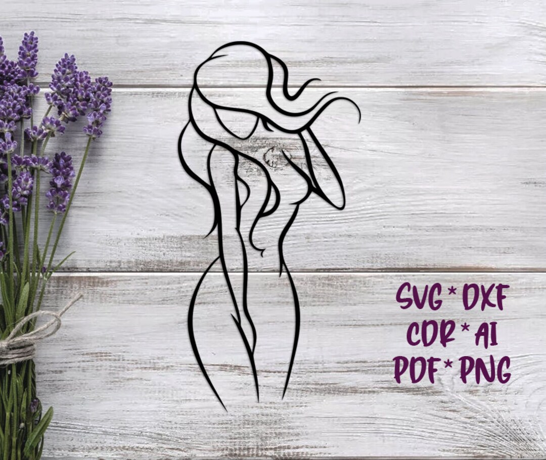 Sexy Woman | SVG, DXF, AI Digital Vector Design for Plasma and Laser ...