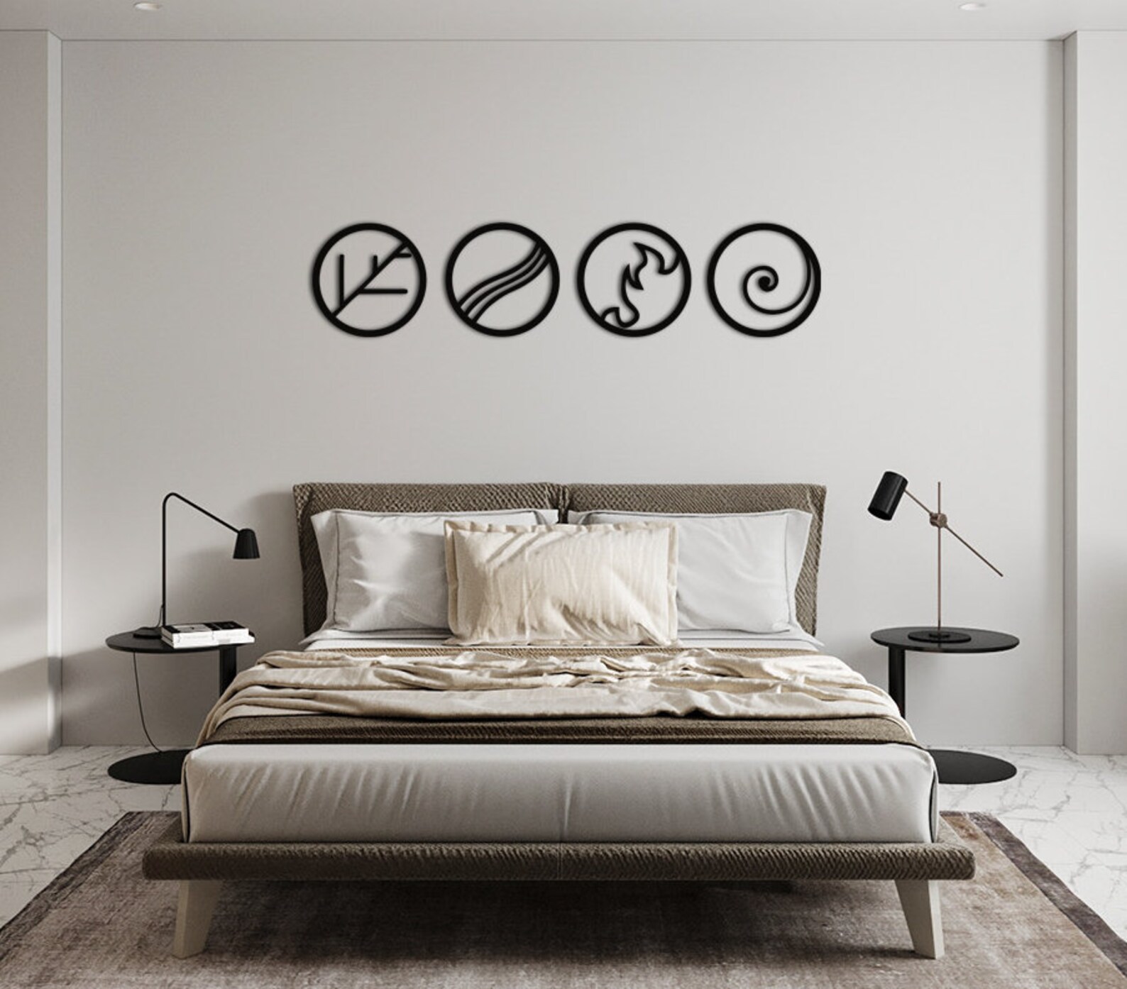 Four Elements | Scandinavian Design | SVG, DXF, AI Digital Vector ...