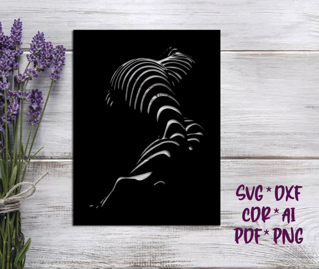 Female Body Panel, SVG, DXF, AI Digital Vector Design for Plasma and ...