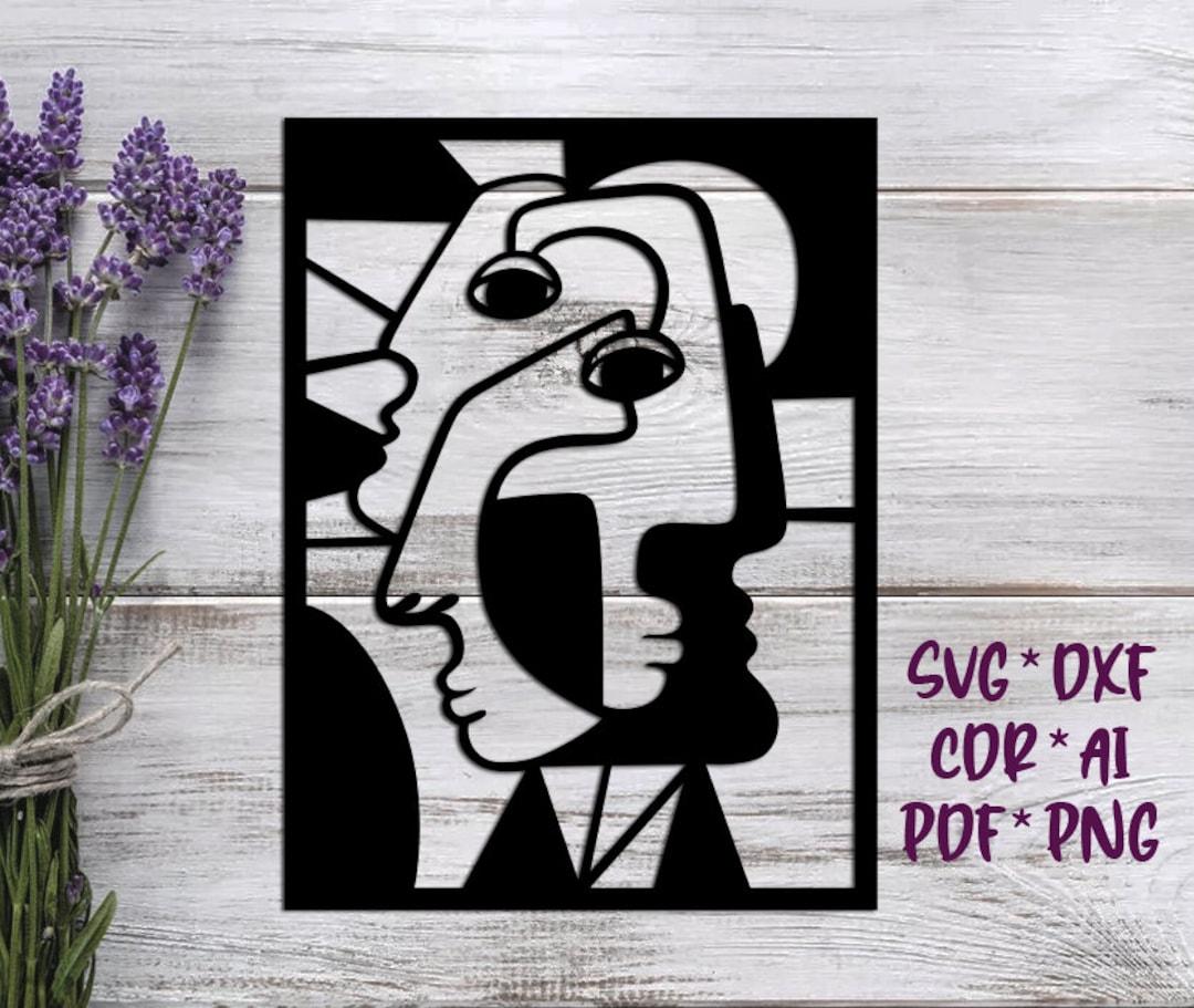 Picasso Panel 4, SVG, DXF, AI Digital Vector Design for Plasma and ...