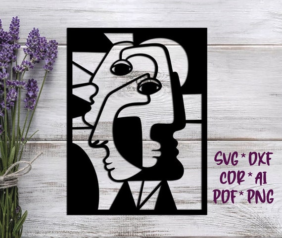 Picasso Panel 4 SVG DXF AI Digital Vector Design for Plasma - Etsy