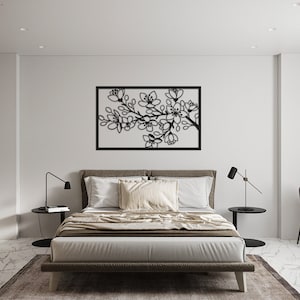 Sakura Branch Panel | SVG, DXF, AI Digital Vector Design for Plasma and ...