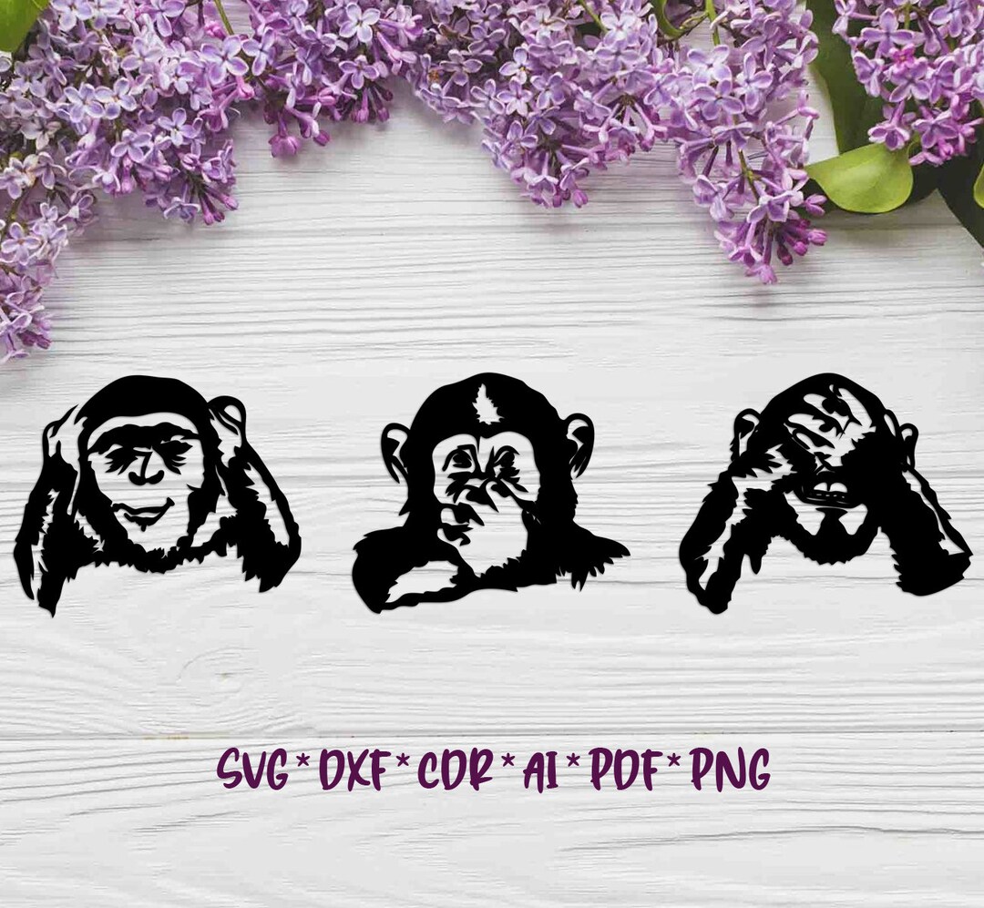 Apes | SVG, DXF, AI Digital Vector Design for Plasma and Laser Cutting ...