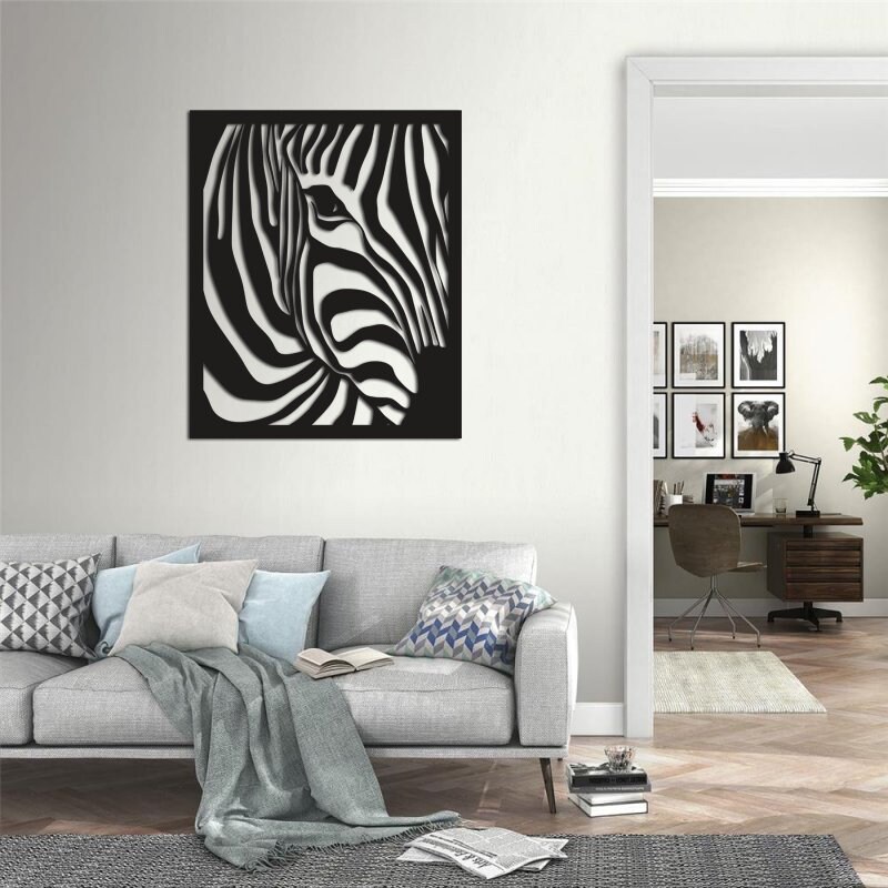 Zebra Panel, SVG, DXF, AI Digital Vector Design for Plasma and Laser ...