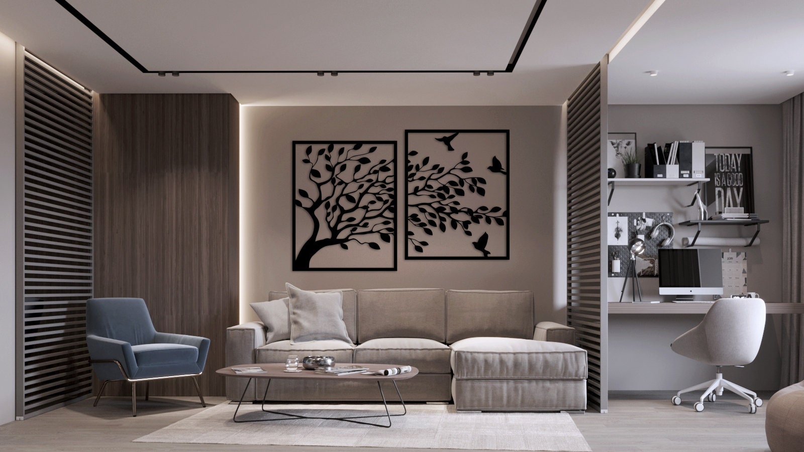 Conjunto de ramas y árboles 3 / SVG DXF AI archivos - Etsy México