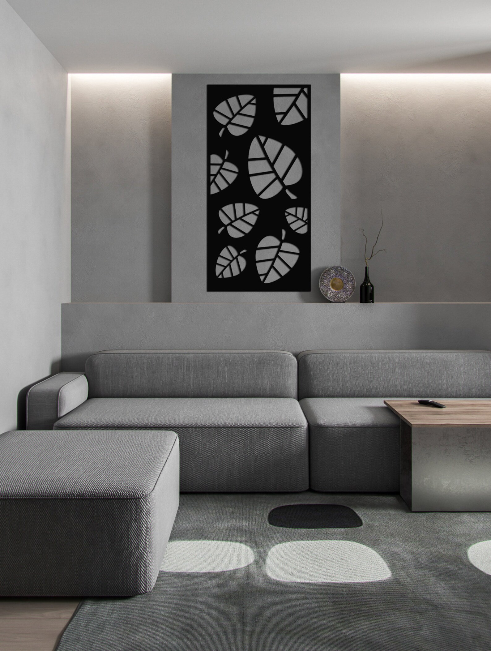 8 Leaves Panel SVG DXF AI Digital Vector Design for Plasma - Etsy