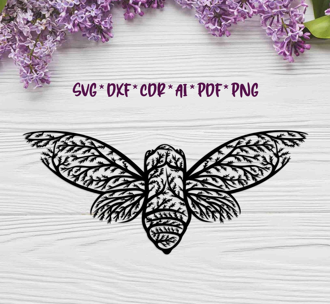 Night Fly | SVG, DXF, AI Digital Vector Design for Plasma and Laser ...