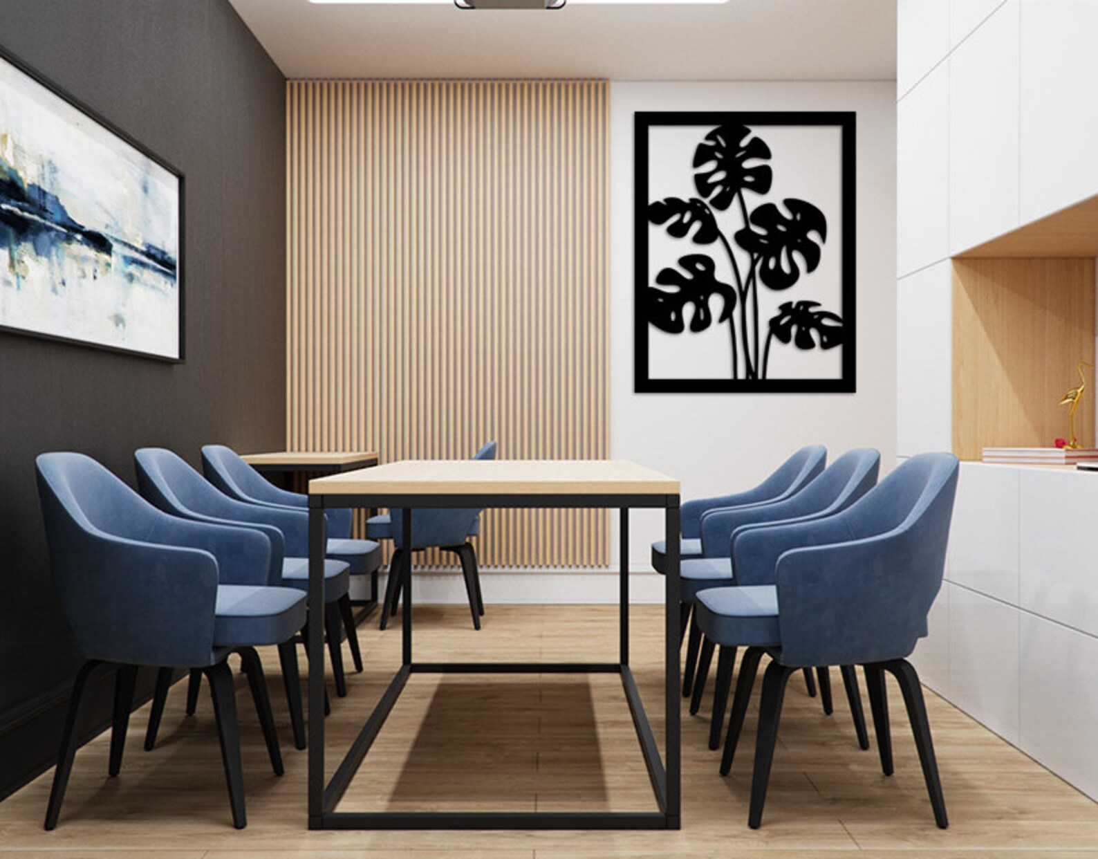 Monstera Panel, SVG, DXF, AI Digital Vector Files for Plasma and Laser ...