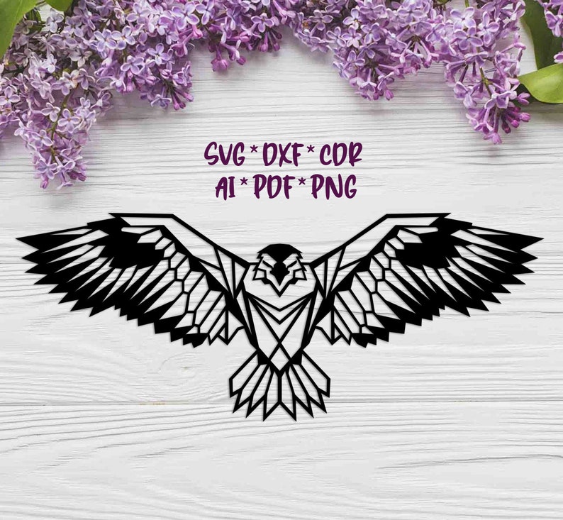 Eagle Geometric SVG, DXF, AI Digital Vector Design for Plasma and Laser ...
