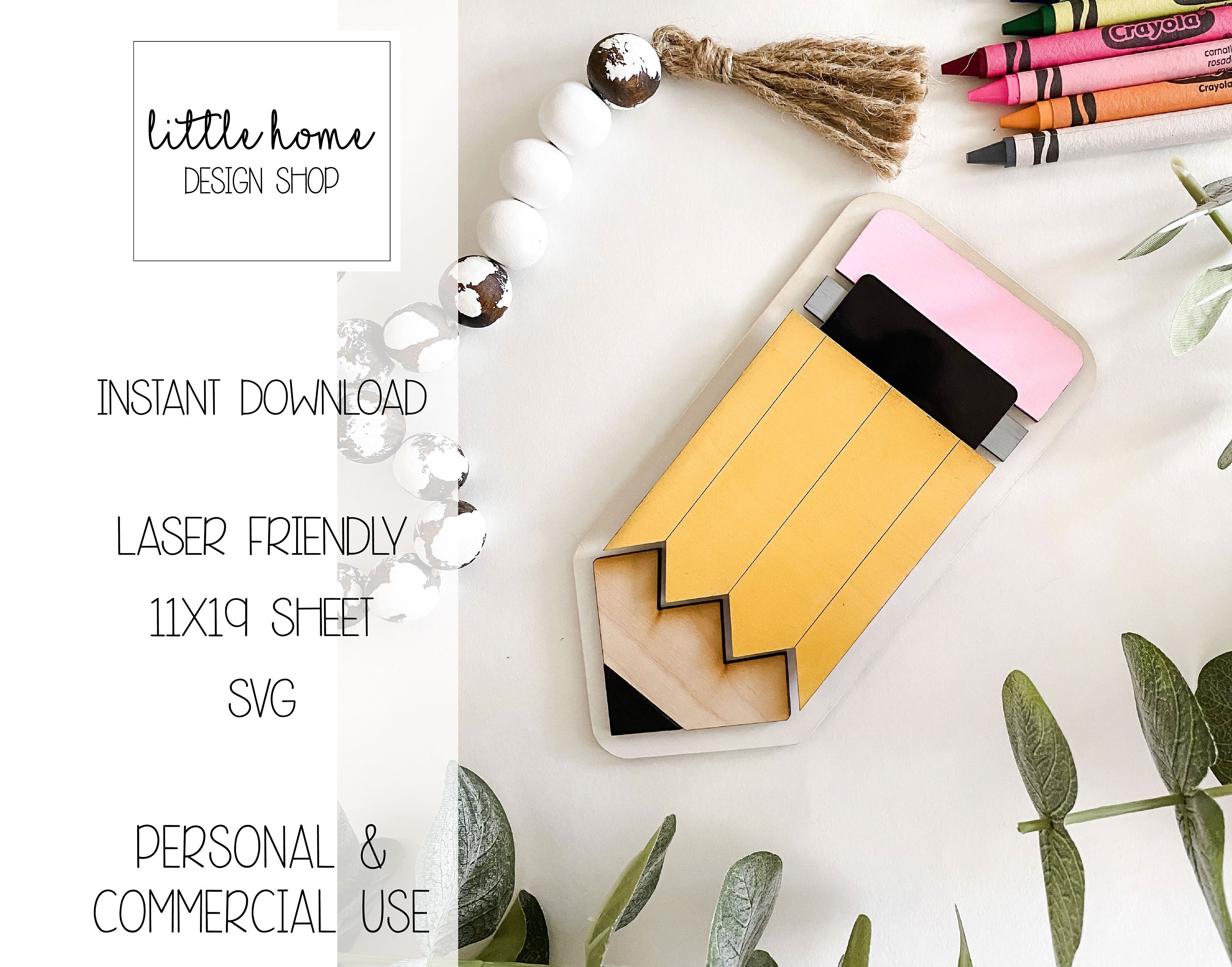 Pencil Gift Card Holder Svg Teacher Gift Card Holder Svg - Etsy