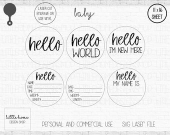 Hello World Svg | Etsy
