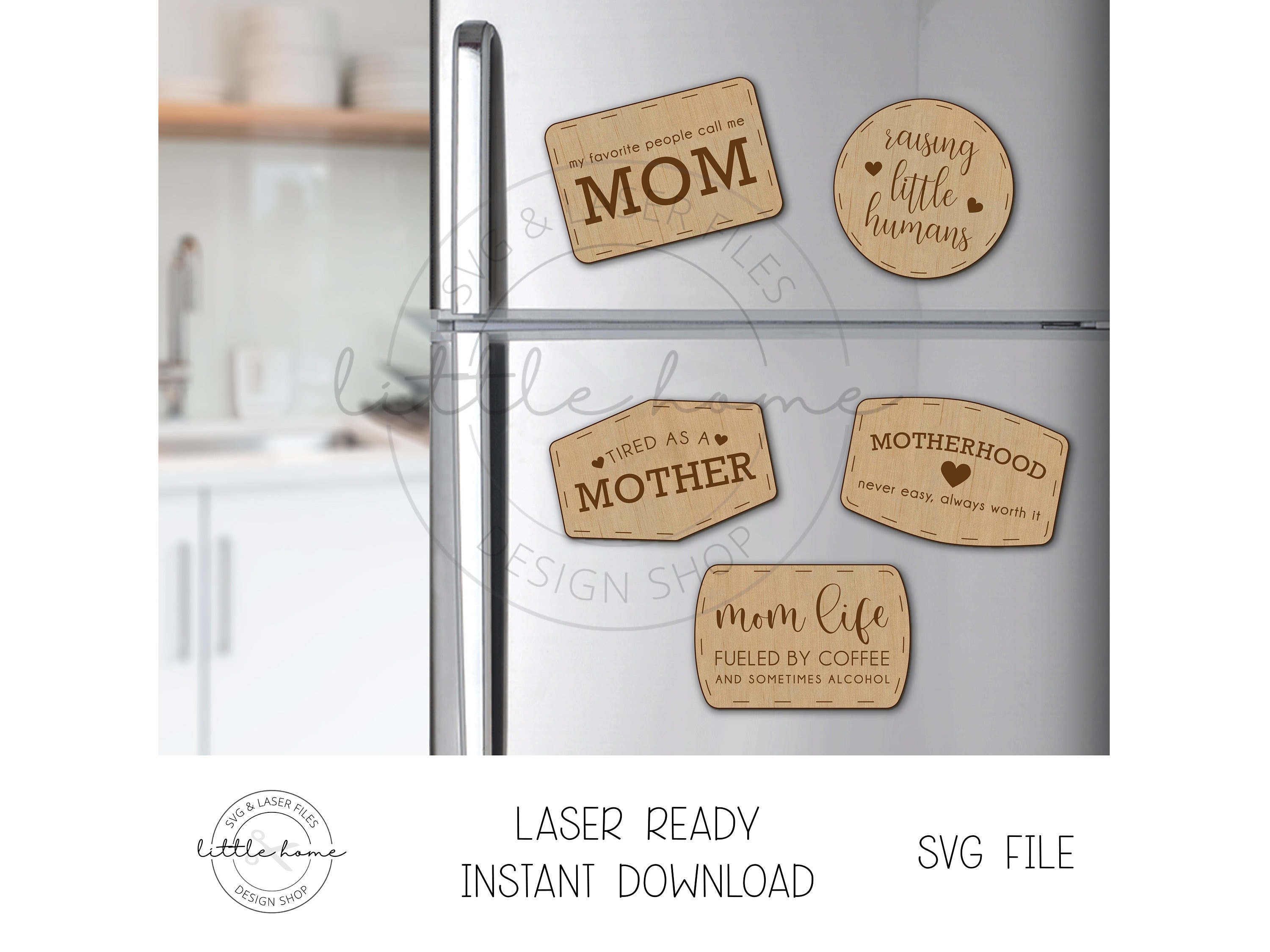Mom Photo Magnets Laser Svg, Mothers Day Photo Fridge Magnets Svg ...