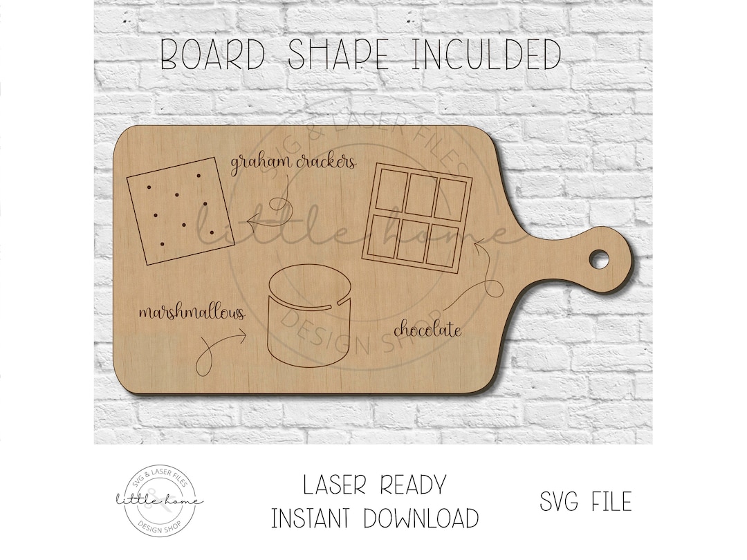 Smores Board Svg, Smore Charcuterie Board, Smores Station Svg, Smore ...