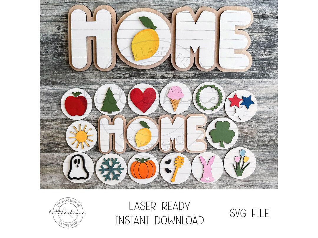 Interchangeable Home Sign Svg, Interchangeable Welcome Sign Svg ...