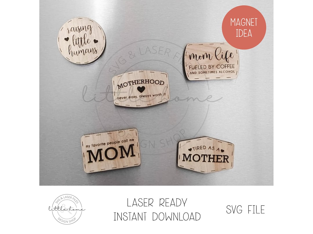 Mom Photo Magnets Laser Svg, Mothers Day Photo Fridge Magnets Svg ...