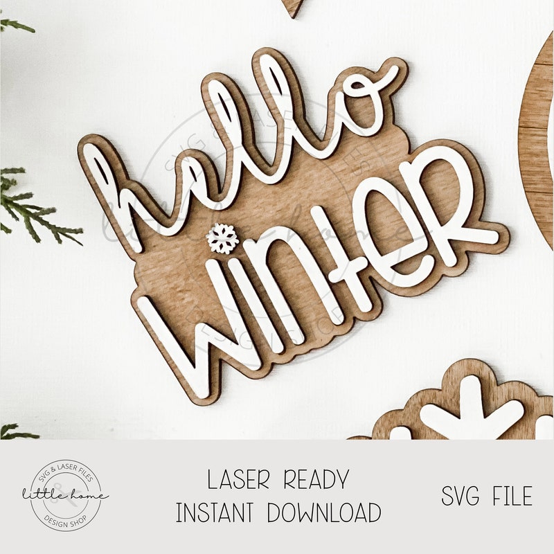 Hello Winter Sign - Etsy