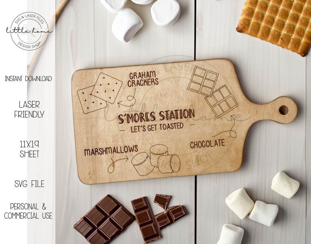 Smores Board Svg Smores Station Svg Smore Charcuterie Board - Etsy