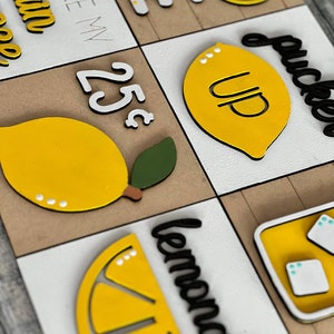 Lemon Interchangeable Leaning Sign Svg, Summer Ladder Inserts, Lemon ...