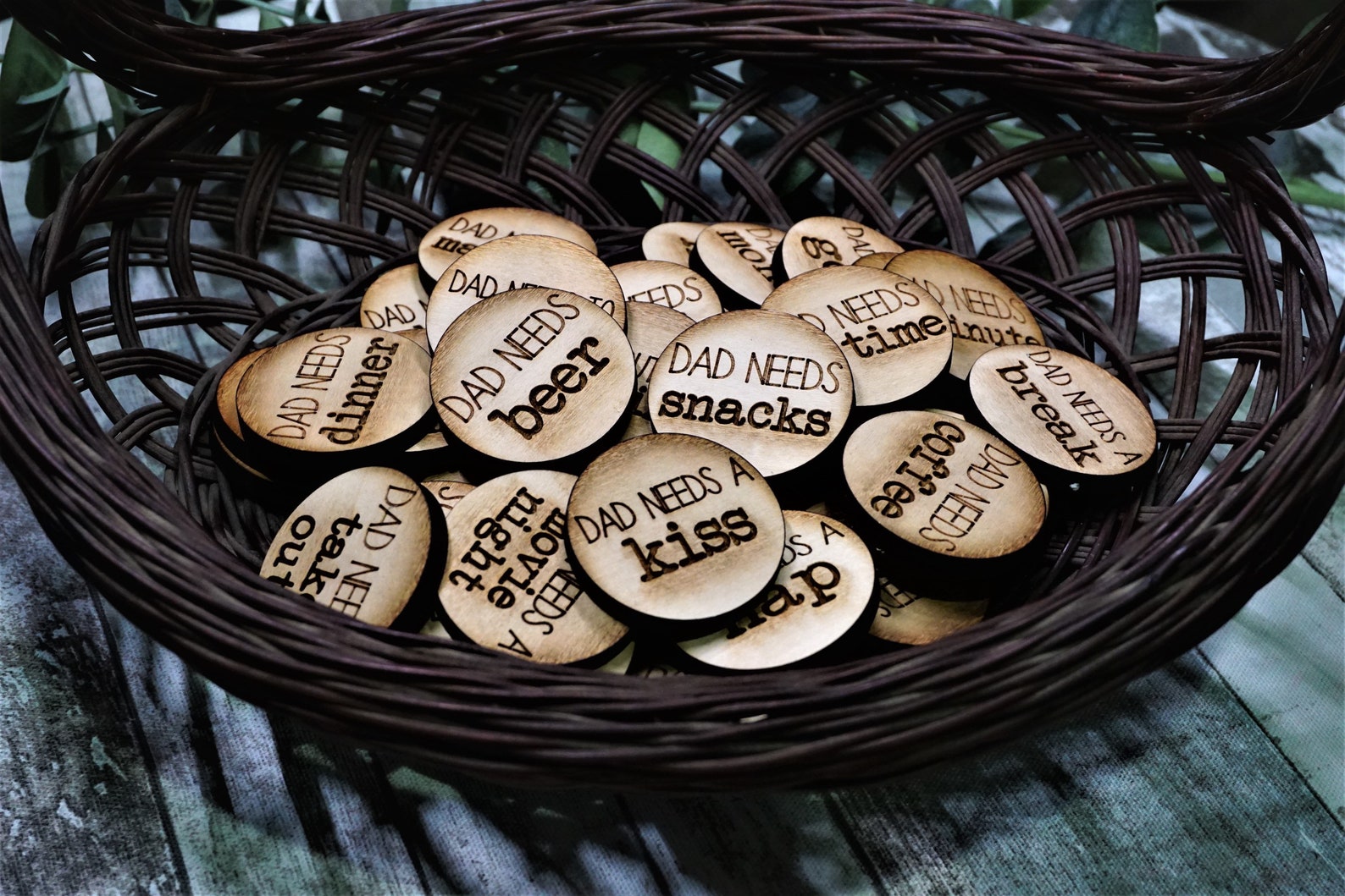 Dad Tokens Svg Fathers Day Tokens Svg Fathers Day Laser Cut - Etsy