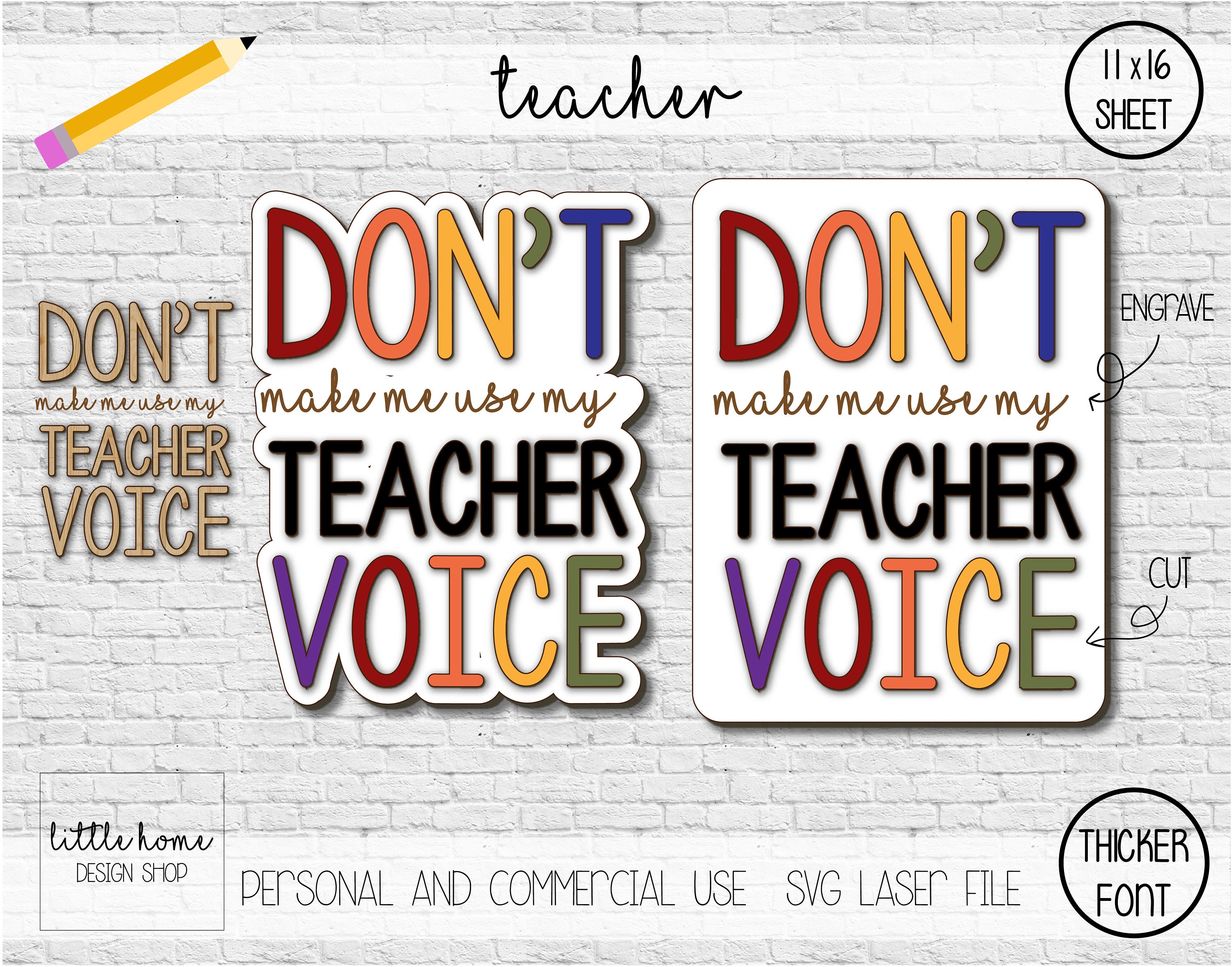 Teacher Sign Laser Cut Svg Teacher Gift Glowforge Teacher - Etsy