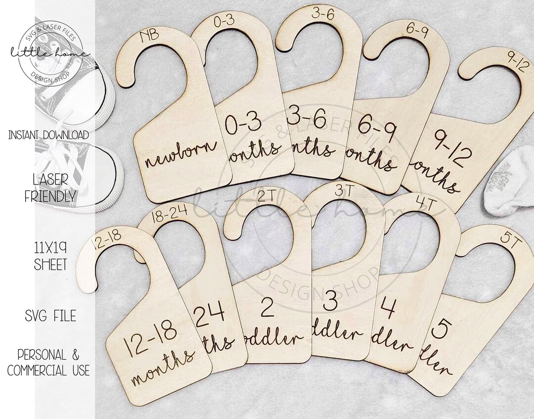 Nursery Closet Divider Svg Baby Clothes Divider Svg Baby - Etsy