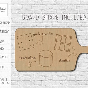 Smores Board Svg, Smore Charcuterie Board, Smores Station Svg, Smore ...