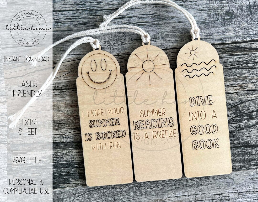 Summer Bookmark Kids Svg School End of the Year Student Gift - Etsy